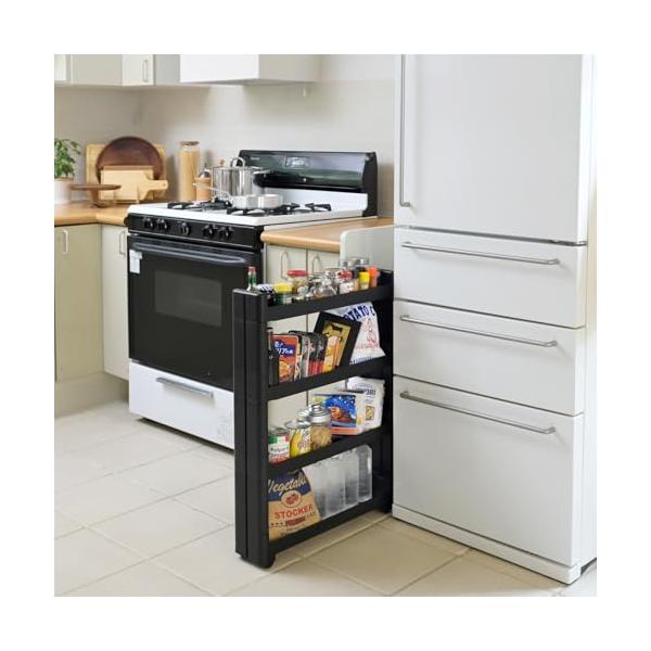 幅12.5 高さ79cmブラック/ショート/FSW-12S(BK)・Color:ブラックStyle:幅12.5 高さ79cm・パッケージ個数:1・スリムなワゴン冷蔵庫横のすき間や脱衣所の洗濯機横などのデッドスペースを収納スペースに活用できる...