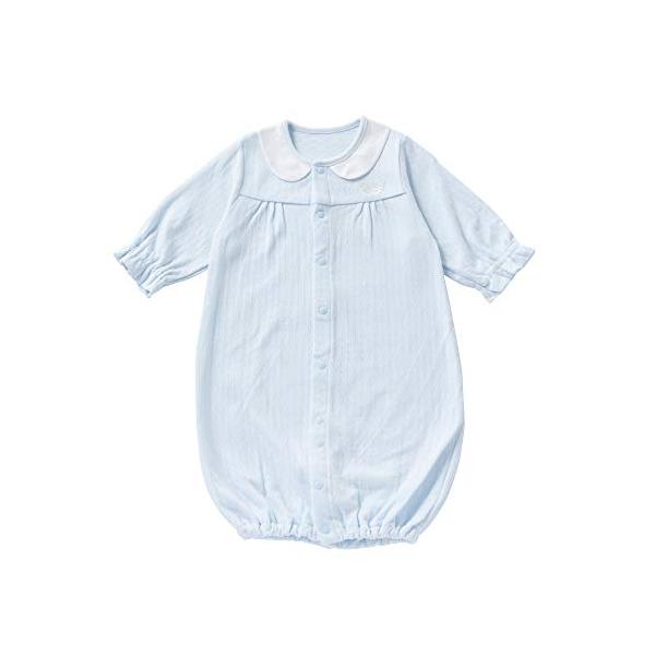 カジュアルブルー/50-70cm/-・Size:50-70cmColor:ブルー・サイズ50〜70cm：着丈51cm・胸巾27cm・袖丈21cm　(新生児期〜6ヶ月頃までの赤ちゃん向け)・成長に合わせて長く着られる新生児〜６ヶ月頃まで長く使...
