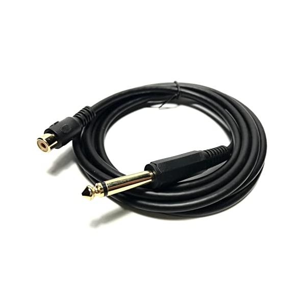 -/-/M171・長さ180cm 、 金メッキ仕上げ RCA メス - 6.3mm モノラル オス オーディオ変換ケーブルです。・12ヵ月、問題がございましたら商品交換、返品に対応いたします。メールにてご連絡を頂けますと迅速に対応致します。
