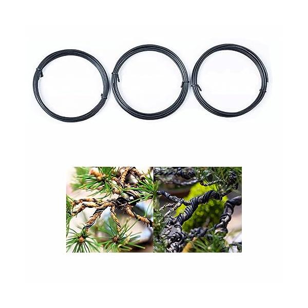 ・  HGF18・・NumberOfItems:3・【セット内容】：セットには直径3種類（1 mm、1.5 mm、2 mm）の長さ5メートルの黒い盆栽アルミニウム線が含まれ、異なる園芸装飾の必要性を満たすことができる。・【素材】：この盆栽線...