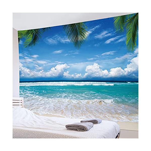 コースタルビーチ風景425/長さ100 cm x 幅150 cm/-・Size:長さ100 cm x 幅150 cmColor:ビーチ風景425・パッケージ個数:1・サイズ：1.5×1.0ｍ（幅150×長さ100cm）、他の寸法を作ることが...