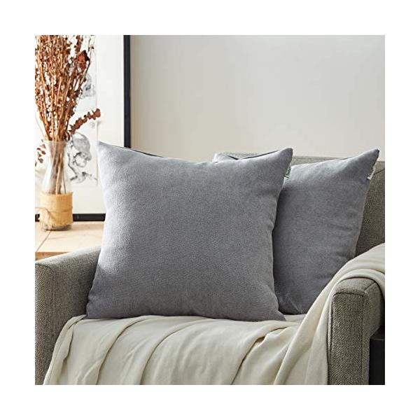 北欧グレー/65cmx65cm(2 枚組)/KD051Grey11#2626-2・Size:65cmx65cm(2 枚組)Color:グレー・サイズ：65×65cm 各辺1cm前後の誤差が出る場合がございますが、中身をカバーに入るのは大丈夫...