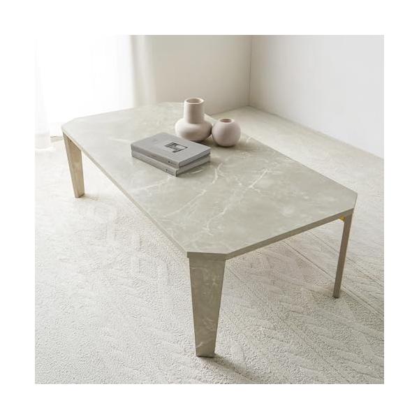 モダンマーブルグレージュ 大理石調/幅105×奥行55/MT-6866MGB・Color:マーブルグレージュ 大理石調Size:幅105×奥行55・パッケージ個数:1・商品サイズ(約)幅105×奥行55×高さ32cm(折りたたみ時の厚み：7...