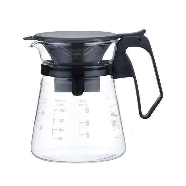 シンプルクリア/-/KT8685-BK・PatternName:02) ドリッパー、ポット600ml・パッケージ個数:1・サイズ:径12.2×高さ16.5cm・重量:500g・容量:600ml・素材・材質:本体/耐熱ガラス、フタ・ハンドル・...