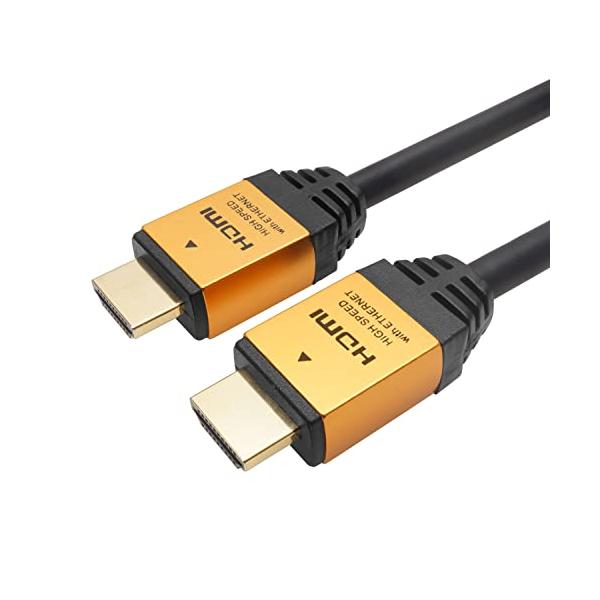 メタルヘッド・ゴールド 7m HDM70-118GD・・Size:7mStyle:メタルヘッドColor:ゴールド・コネクタ形状:HDMI標準コネクタ(タイプA/オス)-HDMI標準コネクタ(タイプA/オス)・コネクタサイズ:W20.3 x...