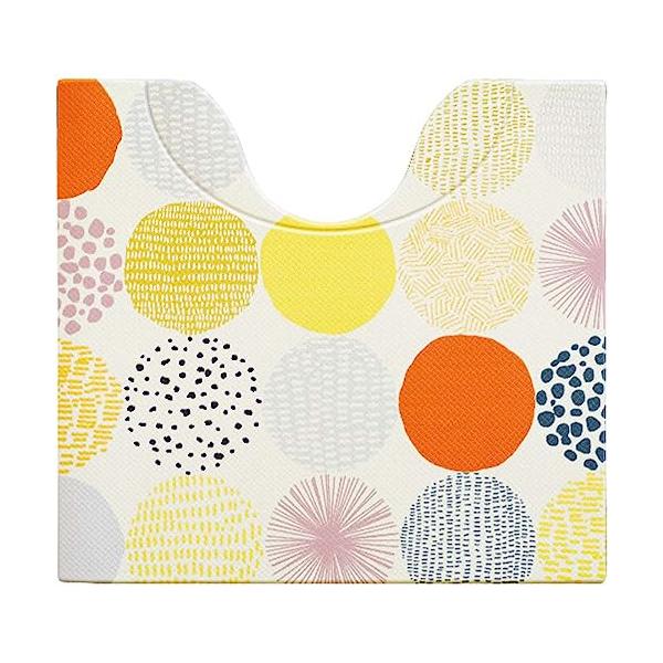 ドットドット/標準/4905016019380・Size:標準Style:ドット・パッケージ個数:1・汚れても拭き取れる、お洗濯不要なトイレマットです。・マットについている折り目によりスキマにぴったりとフィットするので、尿ハネや汚れをしっか...