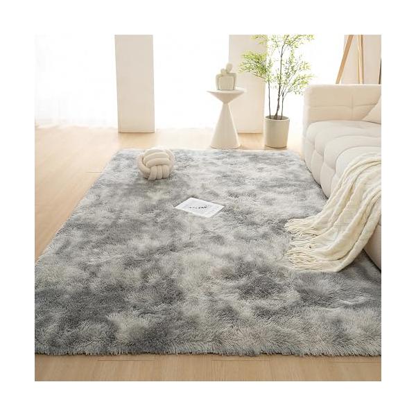 シャギーライトグレー/200 x 250 cm (長方形)/AYOCMDD731-01・Color:ライトグレーSize:200 x 250 cm (長方形)・パッケージ個数:1・商品仕様長方型ラグのサイズ：120×160cm/160×20...