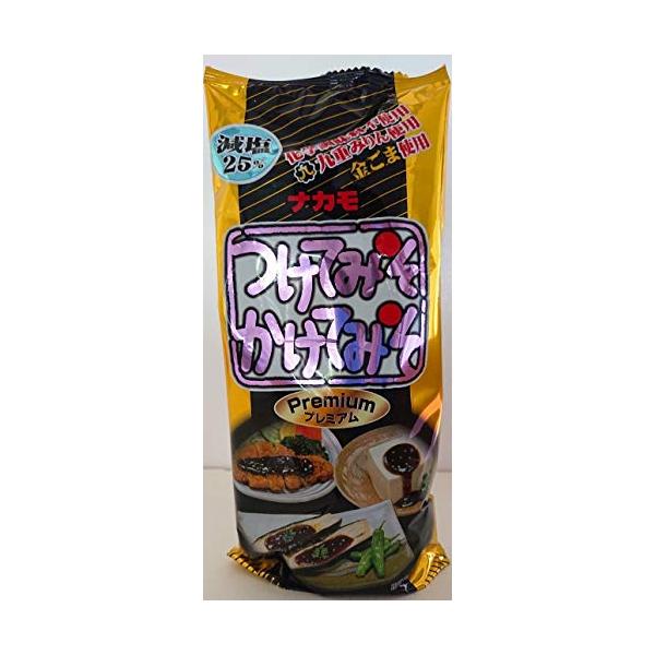 -/300グラム (x 2)/-・パッケージ個数:2・原材料:豆みそ(国内製造)(大豆(遺伝子組換えでない)、食塩)、水あめ、みりん、砂糖、米みそ(米、大豆(遺伝子組換えでない)、食塩、水あめ、砂糖)、いりごま、かつお節粉末/酒精、ビタミン...