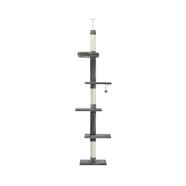 突っ張り・グレー  PL-AMT0160GY-2・・Color:グレー・【取り付け簡単】バネが内蔵して、突っ張り棒を取り付けたら大丈夫です。度々ネジを締める必要はありません。・【省スペースにできる】スリムな突っ張りタイプは省スペースで、空間...