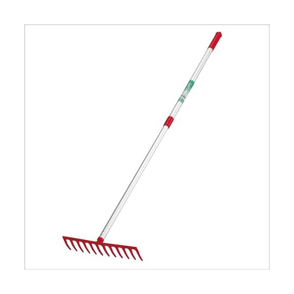 サッチ取りレーキ12本爪レッド/-/4036・Style:サッチ取りレーキ12本爪・パッケージ個数:1・伸縮サイズ：770〜1330mm/刃幅：約300mm・伸縮については左へ360度以内回して伸ばしたり縮めたりしてください。それから右へ回...