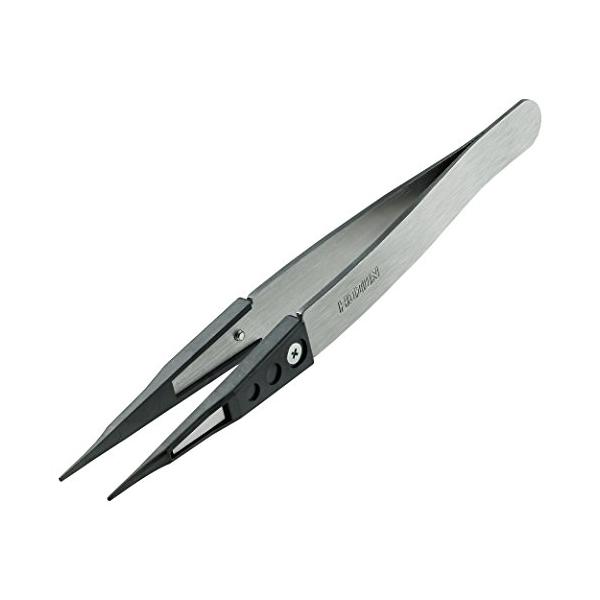 ピンセットのみ-/ピンセットのみ/P-646-D・PatternName:セラミック静電気対策タイプStyle:ピンセットのみ・パッケージ個数:1・??チップ交換式×高精度0.8mm先端で精密作業に対応P-646-Dは、用途に応じてチップを...