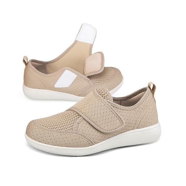 スニーカーカーキ/23.0 cm 4E/介護シューズ レディース・Size:23.0 cm 4EColor:カーキ・パッケージ個数:1・つまずきにくいつま先を20mm、踵を12mm巻き上げつまずきを避けます。 着地や蹴り出しがスムーズに行え...
