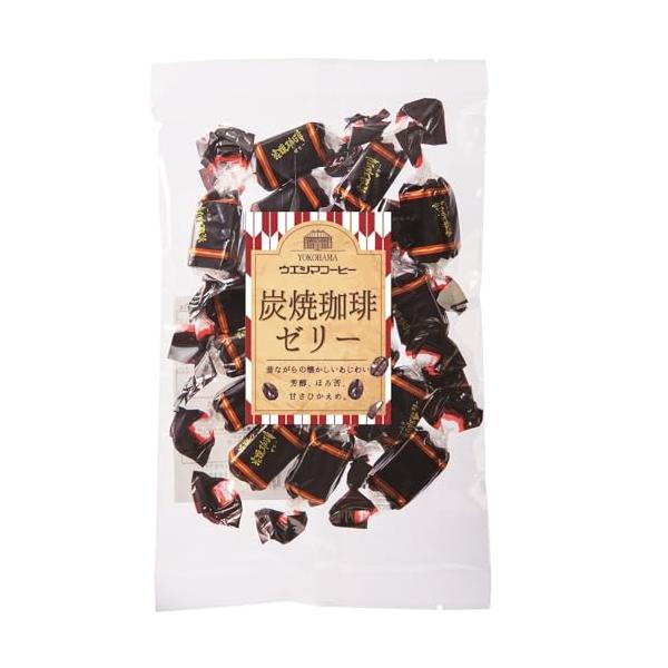 ブラック/-/-・ウエシマコーヒーの催事でも大人気・芳醇/甘さひかえめ/ほろ苦・オブラート包みのひとくちサイズの炭焼珈琲ゼリー