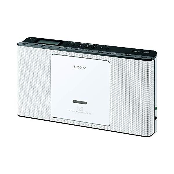 ・ホワイト  ZS-E80 W・・Color:ホワイト・再生可能フォーマット:音楽用CD/MP3/WMA・プログラムプレイ:25曲・受信バンド(AM):モノラル・受信バンド(FM):ステレオ・受信バンド(FMワイド):ステレオ