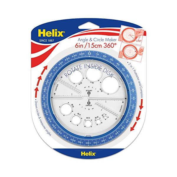 アングル&amp;サークルメーカー・アソート 360 Degree 36002・万能デザイン - らせん角度と円メーカーで正確な角度と円を作成します。・統合された円テンプレート - 統合されたテンプレートで便利な円測定。・360度測定 - ...