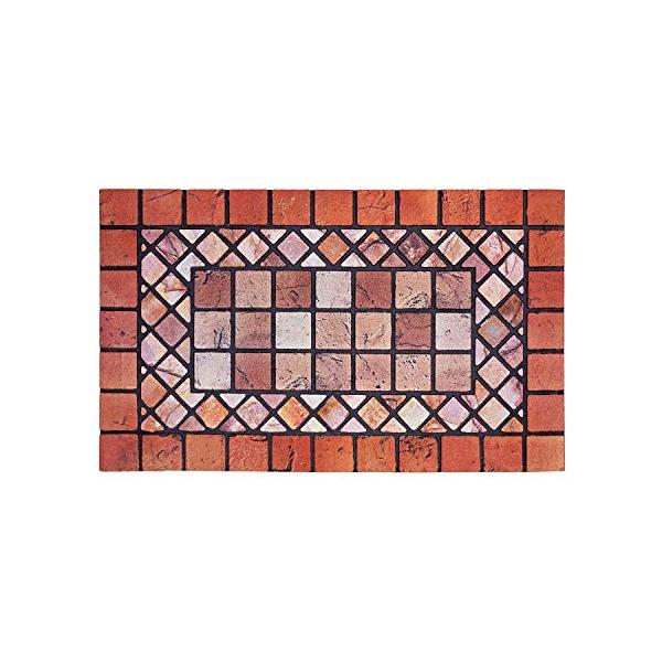 単品テラコッタ/46 x 76 cm (長方形)/屋外 オシャレ・Color:テラコッタSize:46 x 76 cm (長方形)・パッケージ個数:1・サイズ/約縦46×横76×厚み0.7cm・表面の凹凸が靴裏の泥や汚れ、水分をキャッチ。玄...