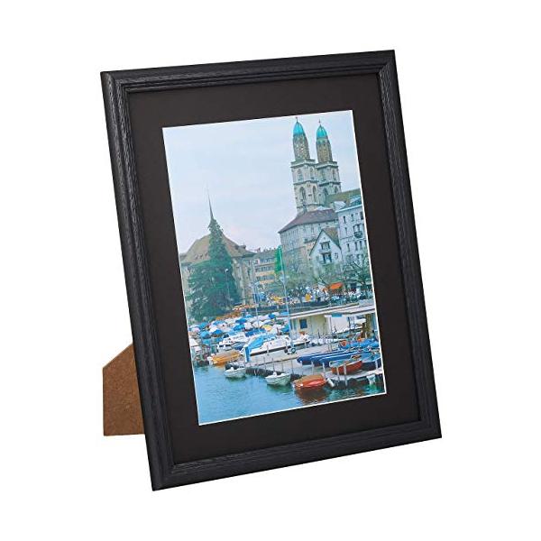 1枚ブラック/A4/407512・Color:ブラックSize:A4Style:1枚・パッケージ個数:1・前面板には透明PET板(厚さ0.4mm)を採用。軽量で、破損を防ぐことができます。・木製・厚手Vカットマット台紙(厚さ1.0mm)・額...