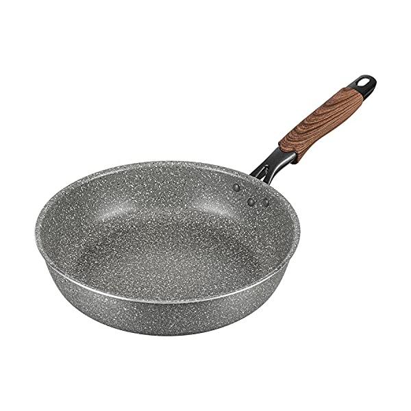 グレー/-/RB-2146・PatternName:フライパン26cm・パッケージ個数:1・商品サイズ:約 幅47×奥行27.5×高さ13.5cm、重量:約670g・鍋の高さ:約6.5cm・本体:アルミニウム合金、内面:ふっ素樹脂加工、外面...