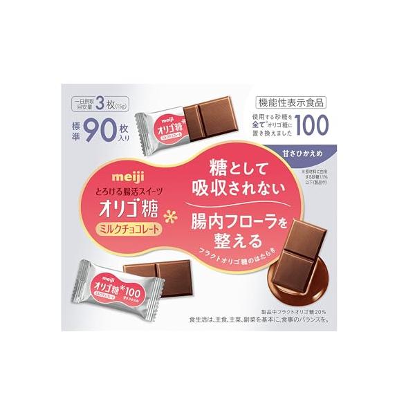 -/-/4902777238180・使用する砂糖を全て*（*原材料に由来する砂糖1.1％以下(製品中)）・「腸内フローラを整える」「糖として吸収されない」フラクトオリゴ糖に置き換え・1日当たりの摂取目安量：3枚（15g）