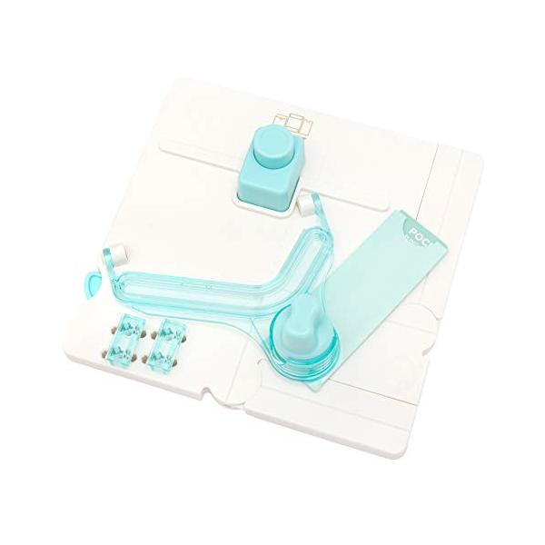 ブルー/-/660484・パッケージ個数:1・お手持ちの紙で、様々なサイズの封筒、ポケットを作ることができます。・・付属のサイズチャートを参照し、ボードに紙をセット、カット⇒パンチ⇒折れ線をつける⇒折って糊で接着すれば、簡単に縦型の封筒やポ...