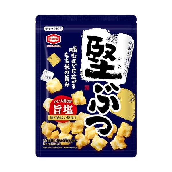 もち米や油の旨みに合うように瀬戸内産の塩を100％使用。さらに旨みをアップさせて?むほどに旨い、こだわりの堅さに仕上げました。