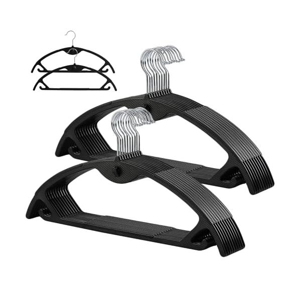 ブラック/20本セット/BYGX01・Color:ブラックSize:20本セット・パッケージ個数:1・商品詳細材質：本体：PET；フック：炭素鋼。サイズ：約高さ22*幅43cmで、 重さ：約90クラムです。高品質の素材で作られ、柔軟性と耐久...