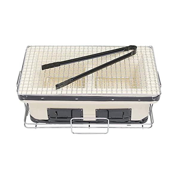 ・ベージュ 41cmx24cm 4900945308727・本体：約W410 x D240 x H160mm 重量：約8kg・材質：珪藻土・スチール・付属品：鉄サナ（中皿）・ひばさみ・角アミ・敷台