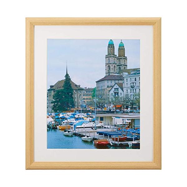 1枚木地/4切/407291・Color:木地Size:4切Style:1枚・パッケージ個数:1・前面板には透明PET板(厚さ0.4mm)を採用。軽量で、破損を防ぐことができます。・木製・厚手Vカットマット台紙(厚さ1.0mm)・額縁外寸:...