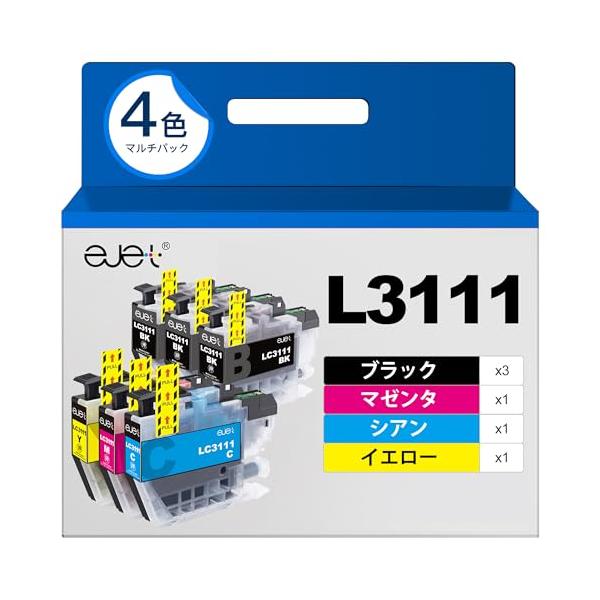 プリンターインク ブラザー 用インク lc3111 lc3111bk lc3111-4pkbrother lc3111bk lc3111c lc3111m lc3111y インク/lc3111 lc3111-4pk 6本 増量/LC3111...