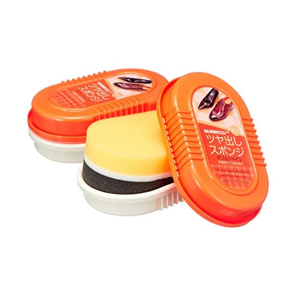 靴磨きスポンジムショク/Free Size/48970000・パッケージ個数:1・お得な2個パック・軽く拭くだけで靴に輝きを与えるスポンジです。・両面使えますので靴の色によって使い分けてください・無色のためどんな色の靴にもご使用になれます