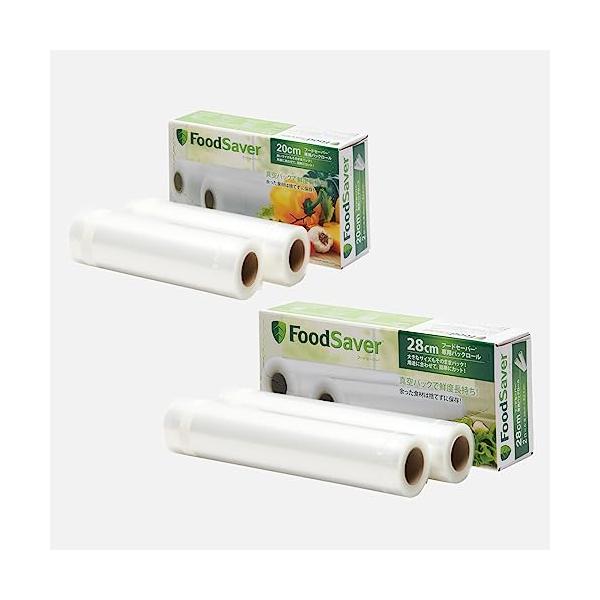 クリア/20cmロール2本 28cmロール2本/PRST/PRBT・PatternName:計4本・パッケージ個数:1・おとくな2サイズセット真空パック機フードセーバー専用のパックロールセット。好きなサイズにカットして真空保存できます。・セ...