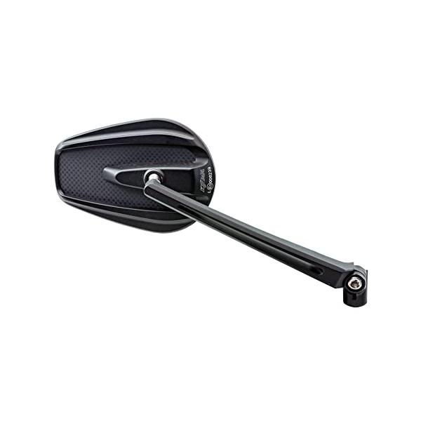 オーバルブラック/ロング/203-8091・Size:ロングStyle:オーバル・シンプルなデザインに漂うプレミアム感TECHミラーです。・タイプ：TECH11 オーバルエッジ ロングタイプ・正/逆ネジ M10×20/M8×20 各一本ずつ...