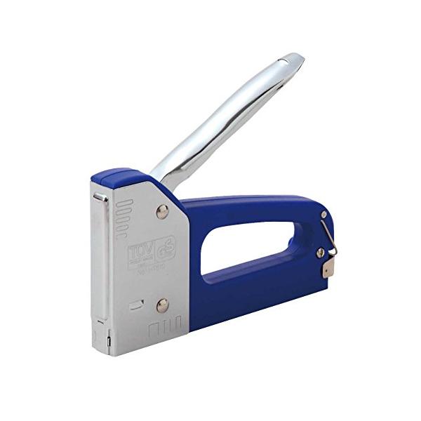 ハンドタッカーブルー/-/PT-1・パッケージ個数:1・使用可能ステープル1:Y-SK11H10型ステープル(SH10-06・SH10-08・SH10-10・SH10-12・SH10-13)・使用可能ステープル2:Y-SK11H4型ステープ...