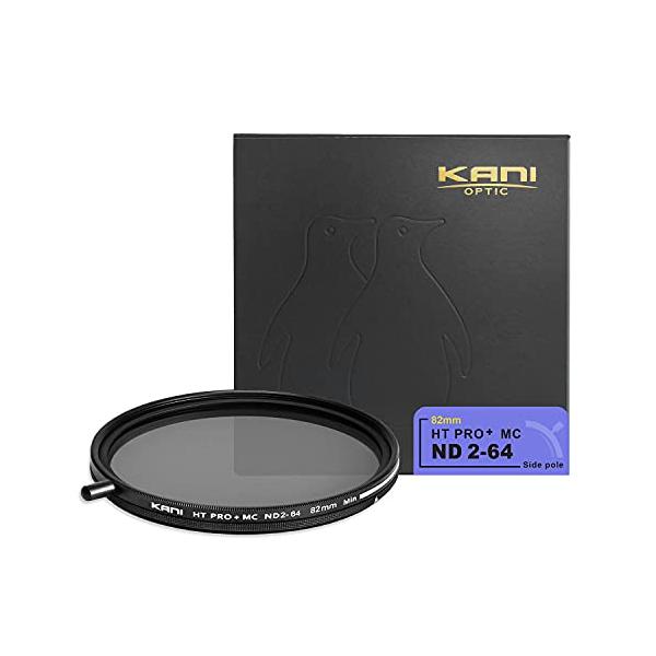 KANIフィルター バリアブルND2-64 SidePole 82mm （着脱式回転ノブ付） バルアブル減光２〜６段 ポートレートから風景まで幅広く使える可変減光フィルターです。 お客様から多くのご要望にお応えして、濃度調整の操作がしやすい...
