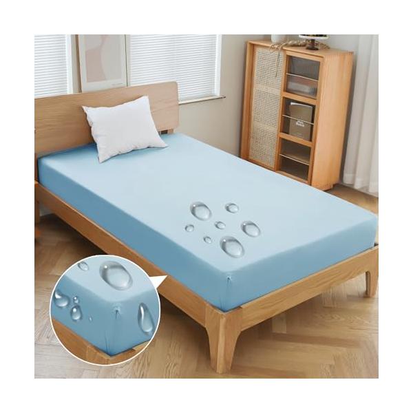 ブルー/シングル・100×200cm/FW-L002・Size:シングル・100×200cmColor:ブルー・パッケージ個数:1・五面完全防水設計側面部分も防水おねしょや汗、飲料のこぼれなどの水分をマットレス内部に浸透させず、マットレスの...