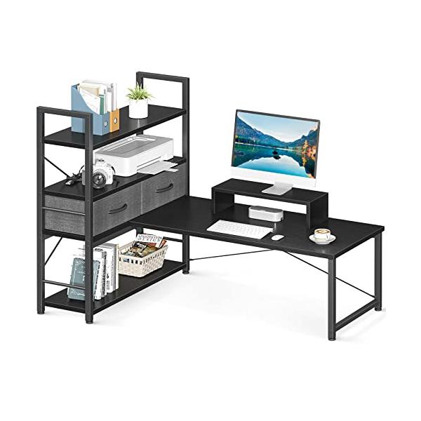 designブラック/120*70*88.5cm/-・Color:ブラック・商品仕様使いやすさとデザイン性を兼ね備えたラック一体型おしゃれなロータイプデスクです。「抜け感」が出て、お部屋がスッキリ。本体サイズ：幅96/120（ラックを含む）...