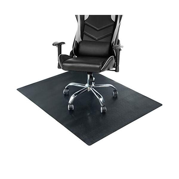 床保護マットブラック/120*100cm/SL-PVC-BK・Size:120*100cmColor:ブラック・汚れとキズ防止：キャスター付きの椅子によって、床にキズをつけたり、足跡が残たり、床をへこませてしまう場合があります。床にに敷くと...