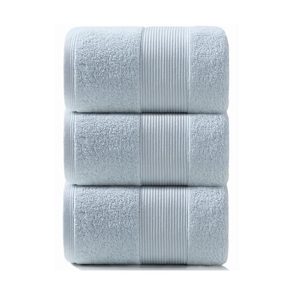 バスタオルヘイズブルー/3枚組/約60×120cm/20241022CMYJ-01・Color:ヘイズブルーSize:3枚組/約60×120cm・パッケージ個数:1・綿100％ バスタオル素材：綿100％ 、サイズ：約60×120cm；重さ...