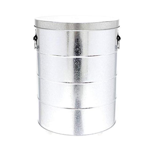 ・シルバー  RS30A・生産国:日本・容量；米30kg　オバケツの米びつ缶『ライスストッカー』 2011年の発売以来、20万個以上を売上げているヒット商品です。・ライスストッカーは、トタン素材だから光を通さず、二重のフタで適度な密封性を保...