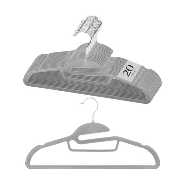 20本組グレー/20本組/23AB204・Color:グレーSize:20本組・パッケージ個数:1・お客様の声から生まれたハンガー「欲を言えば伸び防止できるものがあったらな...」そんなお客様のご要望にお応えして誕生したハンガー。襟が奥まで...