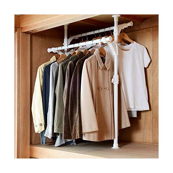 ?押入れ用(ツイン)ホワイト/押入れ用(ツイン)/WJO-717(WH)・Color:ホワイトStyle:?押入れ用(ツイン)・パッケージ個数:1・幅・高さ調節可能ご自宅の押入れのサイズや空きスペースに合わせて伸縮することができます。縦でも...