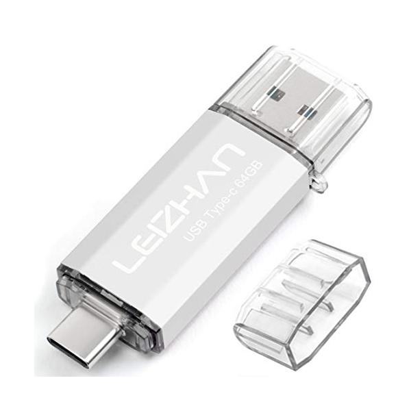 シルバ/64G/Type-C-64G-Sliver・パッケージ個数:1・? 容量 ? :64GB・? 高速転送 ? : 好きな写真、動画、連絡先などを簡単にバックアップできます。PCいらずで空き容量も確保できます、保存した写真・動画・データ...