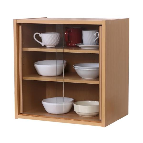 幅 43cmナチュラル/幅 43cm/81908・Color:ナチュラルSize:幅 43cm・パッケージ個数:1・省スペースで活躍するコンパクト食器棚・サイズ:幅43×奥行29×高さ44cm・本体重量:7kg、耐荷重:(全体)20kg、(...