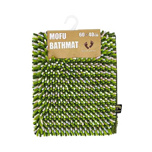 バスマットオリーブ/40 x 60 cm (長方形)/MF-002・Color:オリーブSize:40 x 60 cm (長方形)Style:バスマット・パッケージ個数:1・商品仕様サイズ：幅60×奥行40×高さ3cm、素材：ポリエステル1...