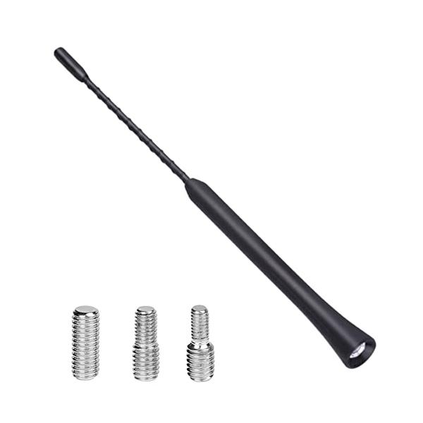 ・ブラック 22.8cm ・・Size:22.8cm・ショートアンテナ 車アンテナ ラジオアンテナ カーボンアンテナ 車用 AM/FM アンテナ