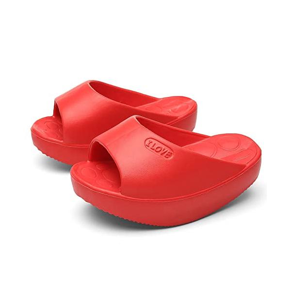 スリッパ・レッド 24.0~25.0 cm 2.5E ・・Color:レッドSize:24.0~25.0 cm 2.5E・【靴幅】2.5E【サイズ】S：22.5?23.5cm、M：24.0?25.0cm・【素材】エチレン酢酸ビニル、EVA樹...