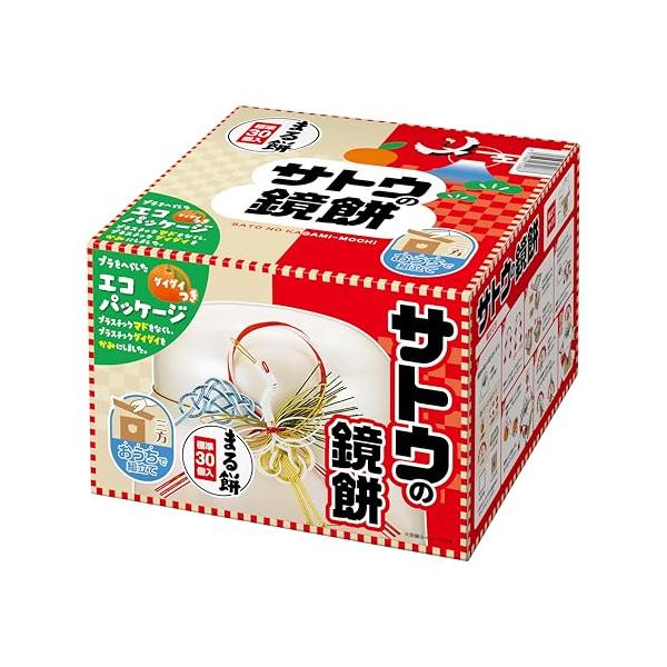 レッド・ホワイト/-/-・パッケージ個数:1・らくポイ容器を採用。サッと取り出せる組み立て簡単な鏡餅です。・エネルギー：80kcal たんぱく質：1.4ｇ　脂質：0.2ｇ　炭水化物：18.2ｇ