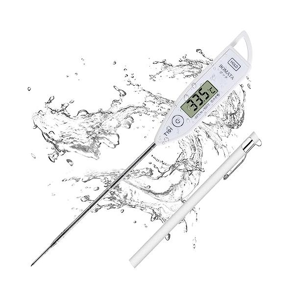 ホワイト/-/-・Color:ホワイト・速読3~6秒，広い測温範囲変径プローブを使用、さらに細いプローブの先端、普通の太いプローブと比べて伝導スピードが早く、読み取り時間は僅か3-6秒です。測定温度範囲: -50~300度、最小表示: 0....