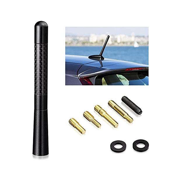 ・12 CM 12 CM ・・Size:12 CM・Bingfu ショートアンテナ 車用 AM/FM ラジオ交換アンテナ 汎用品 高感度・取り付け簡単: 修正は不要で、工具は不要です。既存のアンテナを取り外して所定の位置にねじ込むだけで、数...