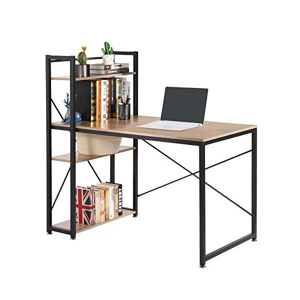 ラック付きオーク/幅120cm×奥行60cm×高さ約75/121cm/KHD-DX-T01-OAK・Color:オークSize:幅120cm×奥行60cm×高さ約75/121cmStyle:ラック付き・パッケージ個数:1・??商品サイズ??...